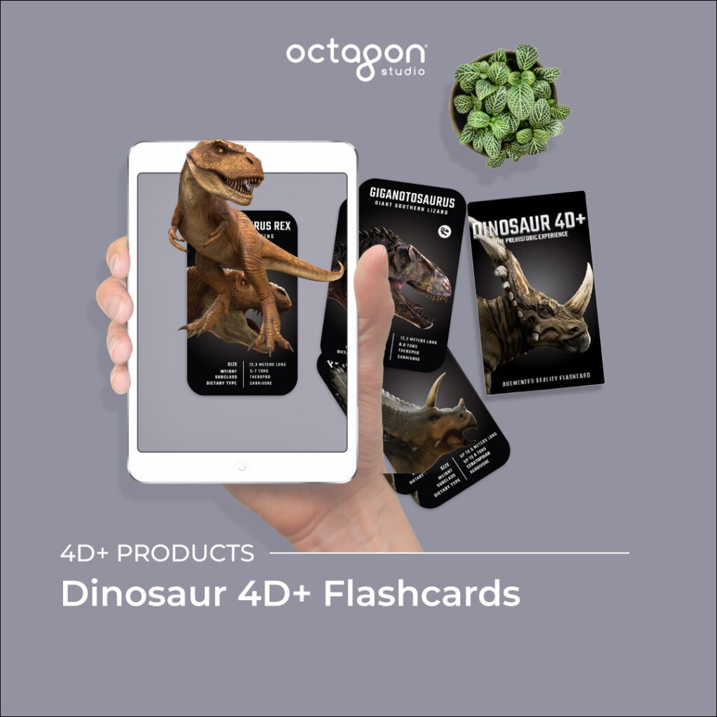 Dinosaur 4D+ Flashcards – GummyBox